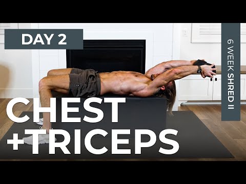 Day 2: 30 Min CHEST & TRICEP Workout [Bodyweight + Dumbbells] // 6WS2