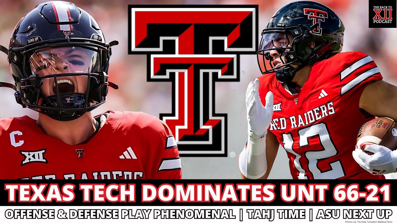 Texas Tech Beats UNT 66-21 | Red Raiders Dominate Mean Green - YouTube