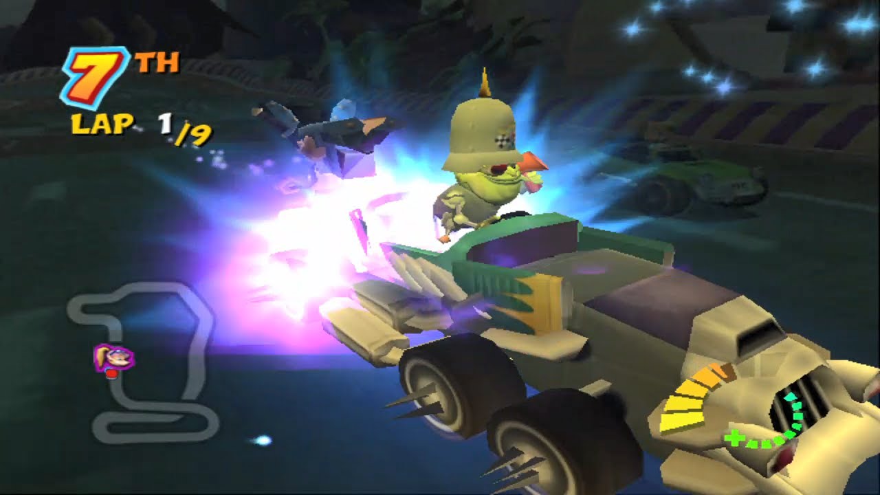 Crash Tag Team Racing Dead Heat 9 Laps Pasadena Hard - YouTube