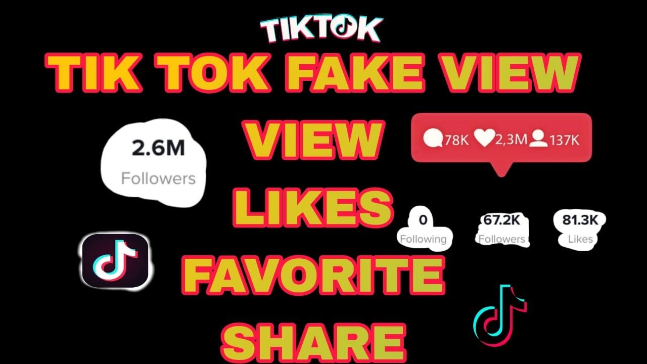 Tik tok fake view likes followers and share and others - YouTube