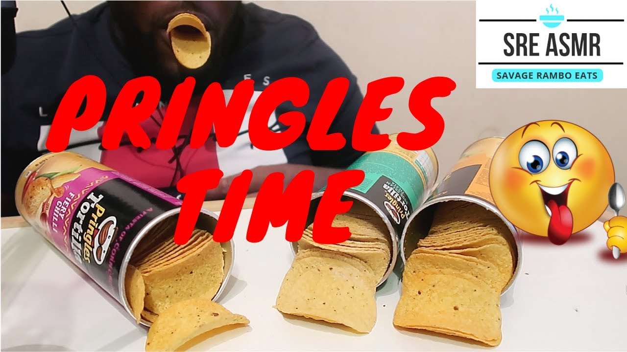 ASMR Pringles 3 Flavours(FIERY CHILLI, EL NACHO CHEESE AND SOUR CREAM ...