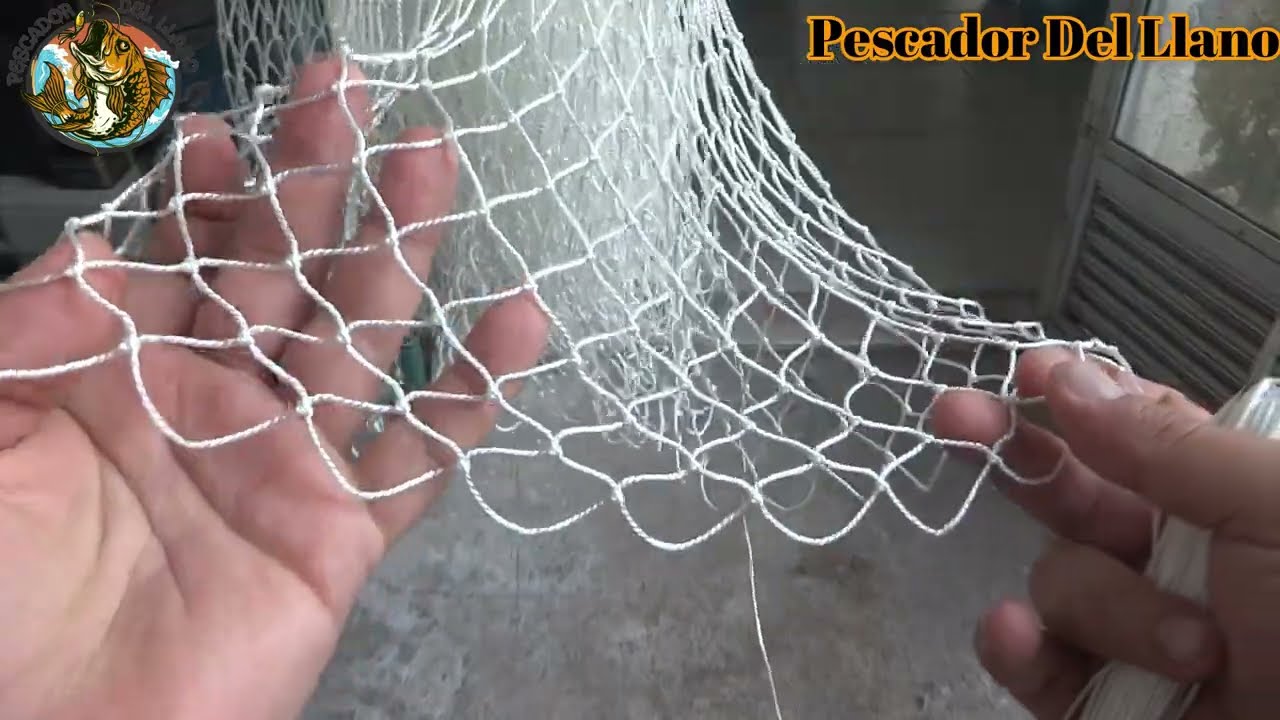 Como unir el hilo de mi atarraya de pesca "Como hacer una atarraya de ...