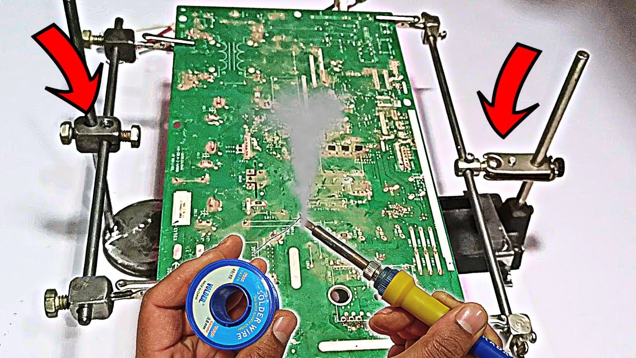 I Made a DIY Multi-Purpose PCB Soldering Stand - YouTube