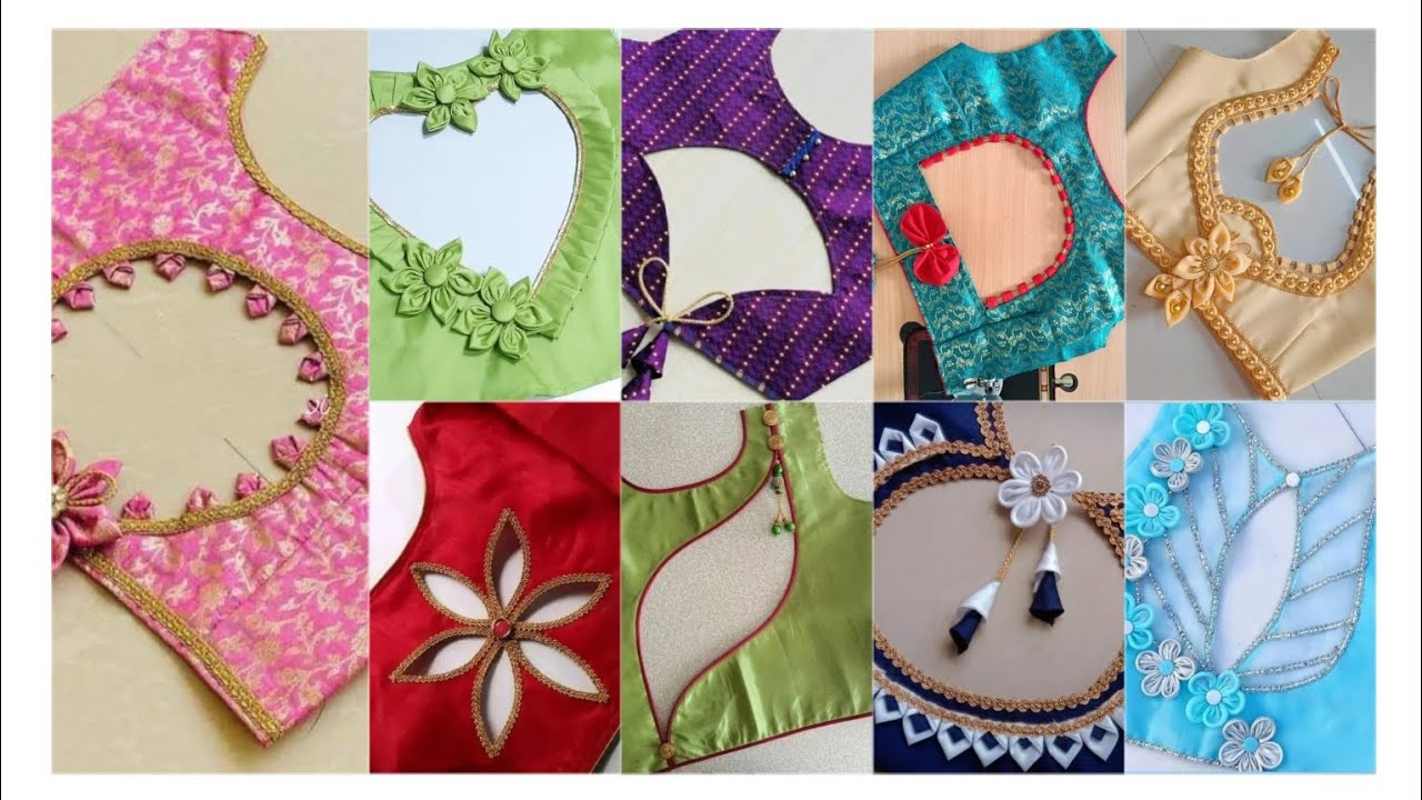 Blause design/ Back blause Designs for women/ neck design #fashion ...