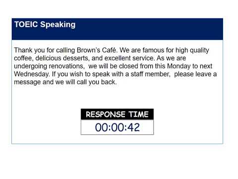 TOEIC Speaking Practice : Part 1 001 - YouTube