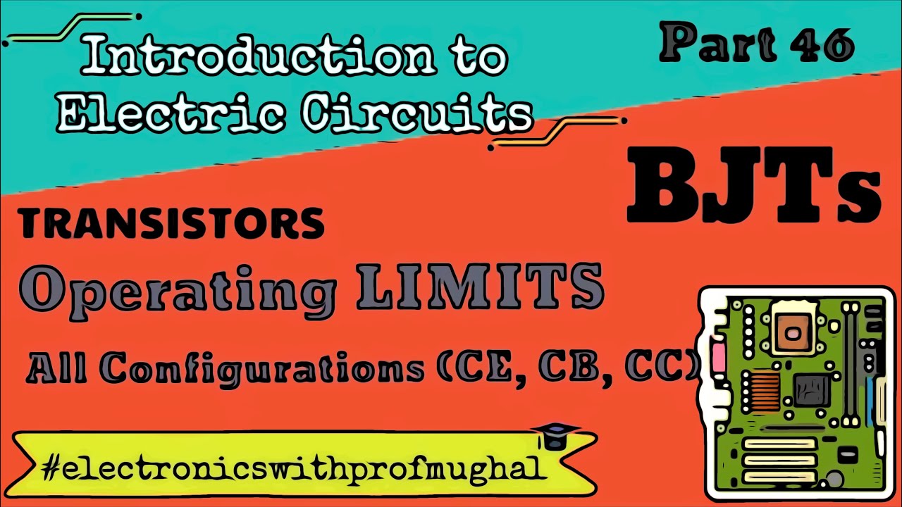 #46 Operating Limits of BJT Transistors | Characteristics of CB, CC, CE ...