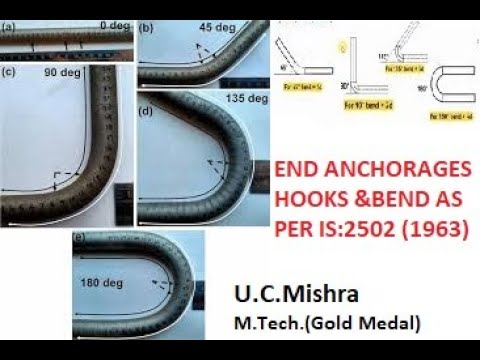Reinforcement Steel 11,BBS, Hooks and Bend Allowances - YouTube