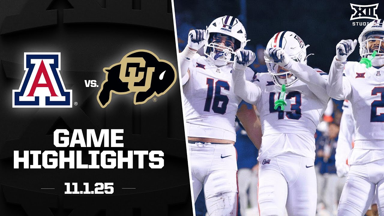 Arizona vs. Colorado Game Highlights | 2025 Big 12 Football - YouTube