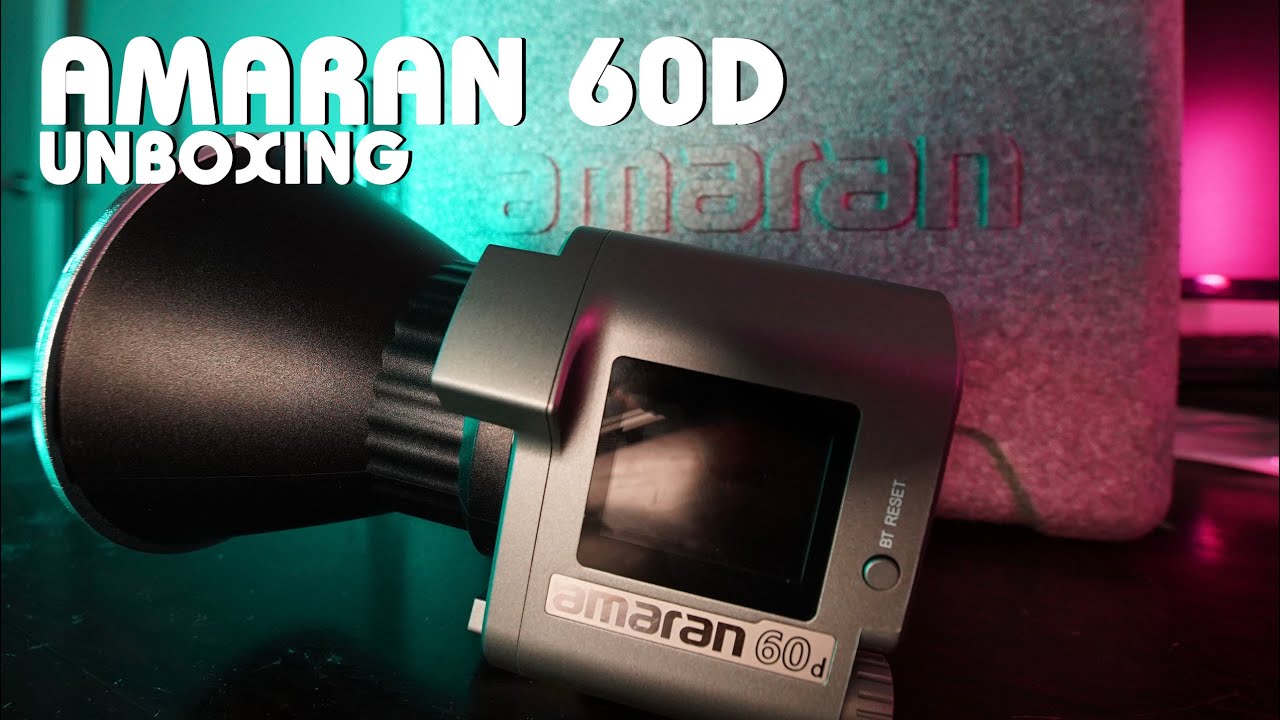 Aputure Amaran COB 60D LED Video Light unboxing and first thoughts ...