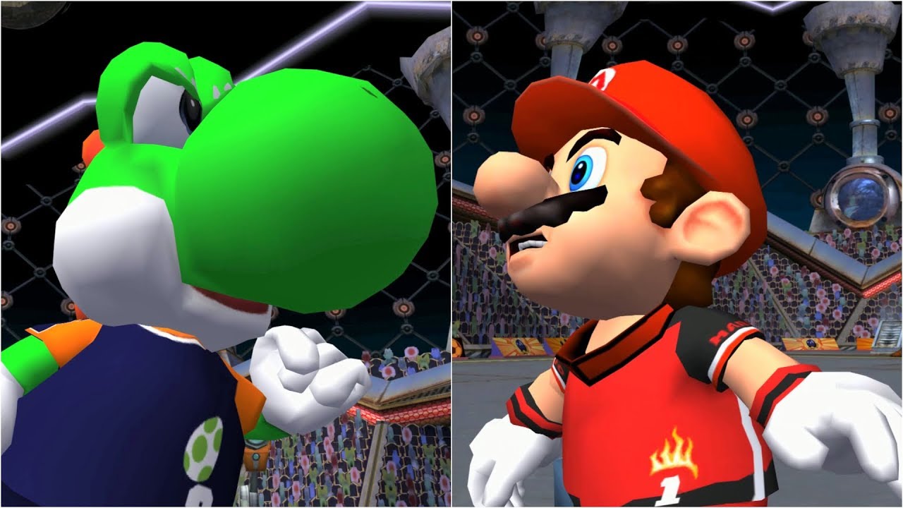 Super Mario Strikers - Yoshi vs Mario - GameCube Gameplay (4K60fps ...
