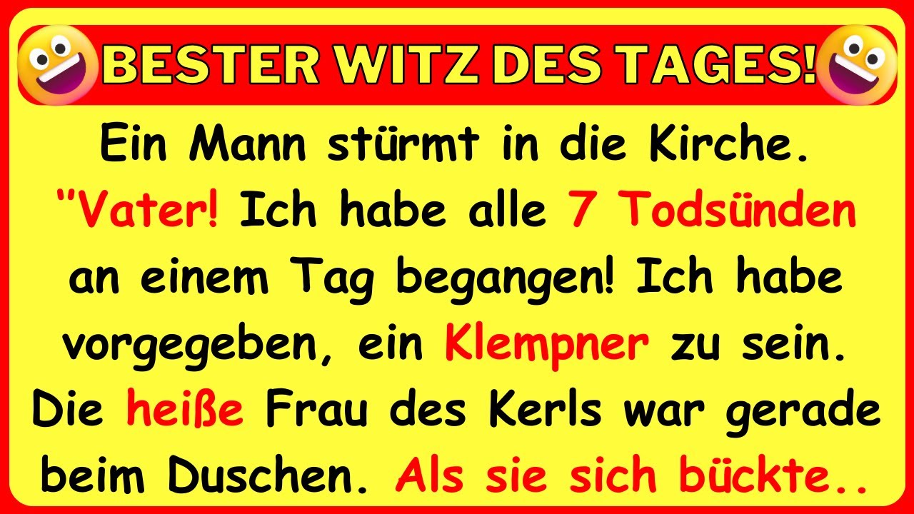 🤣 BESTER WITZ DES TAGES! Ein Verrückter begeht alle sieben Todsünden an ...