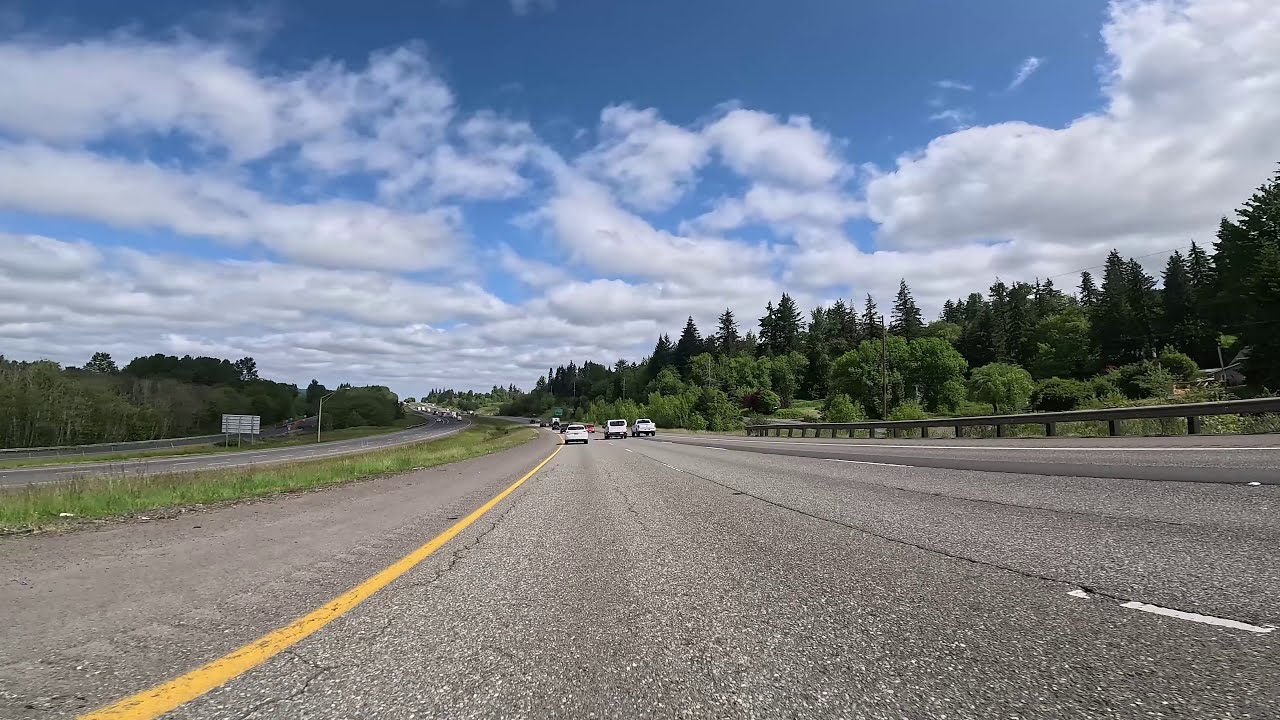 Drive from Portland, Oregon to Seattle, Washington - YouTube