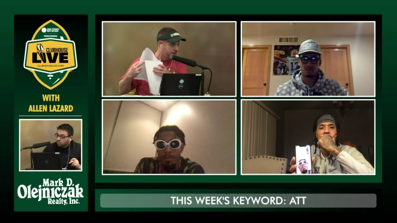 Clubhouse Live with Packers' Allen Lazard, Jaire Alexander and Kevin ...