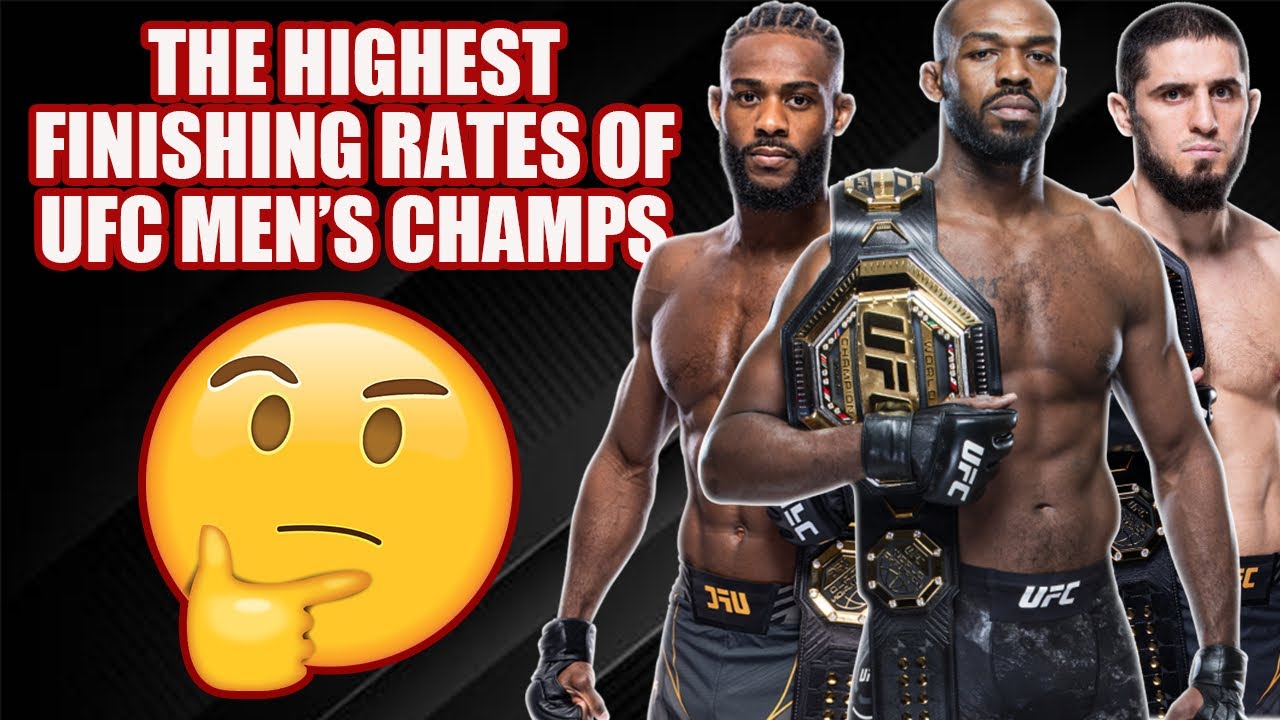 Highest finishing rates of UFC men’s champions! (SURPRISING) - YouTube