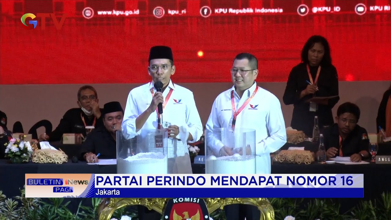 Partai Perindo Dapat No 16 di Pemilu 2024, TGB: InsyaAllah Berkah # ...
