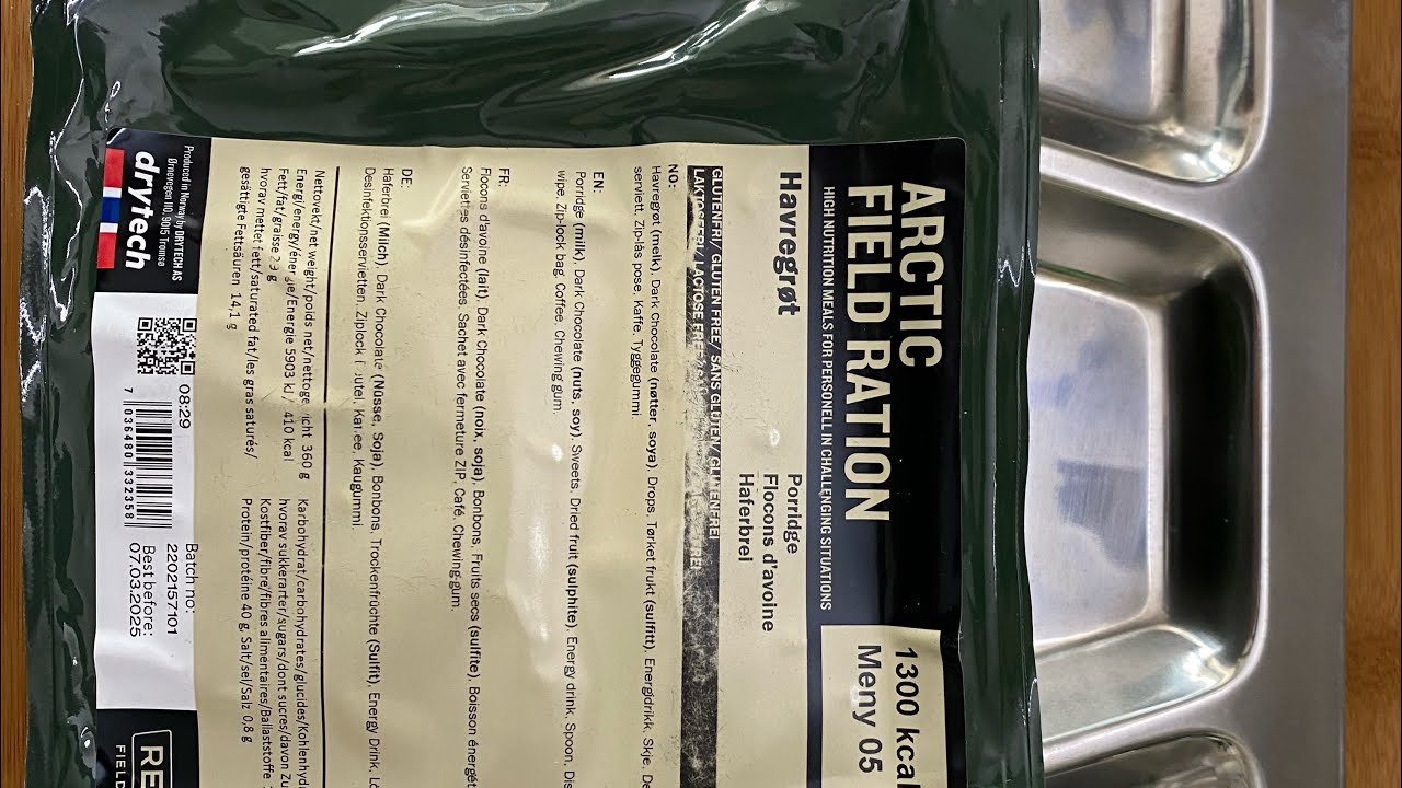 Norwegian Arctic Field Ration. Muslie #mre #entertainment # ...