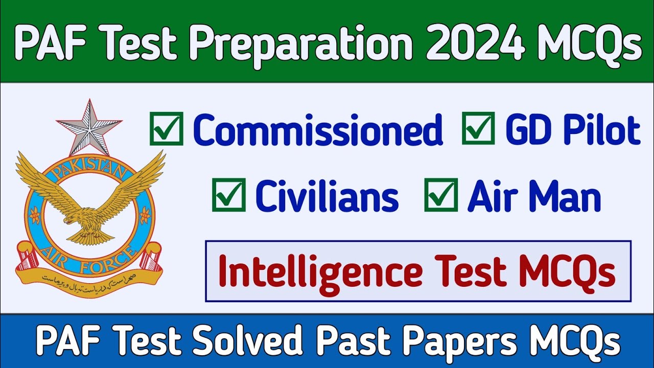 Paf test preparation 2024 | PAF Intelligence test Past Papers | Paf ...