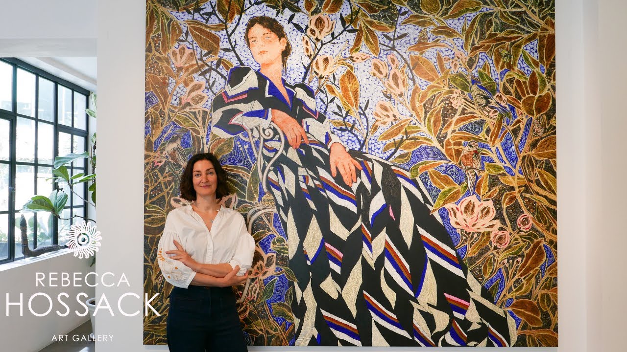 Dante Biennial: Nikoleta Sekulovic on painting 'Beatrice' - YouTube