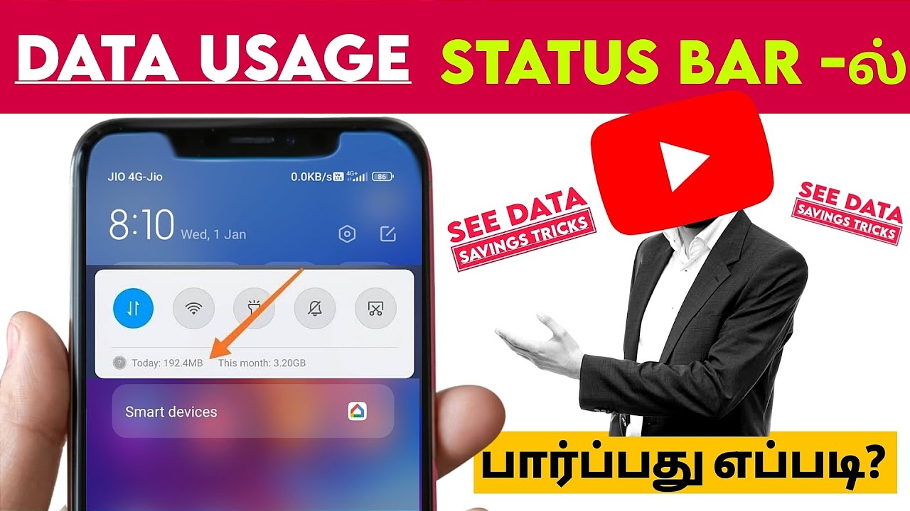 How To Set Data Usage Notification On Android Mobile Tamil Set Data