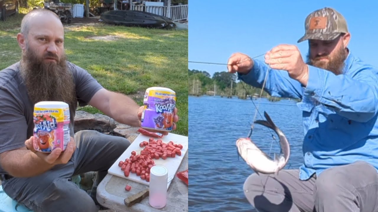 OLD SCHOOL Trotline & Pool Noodle Jug Fishing, CHEAP Kool-Aid Bait ...