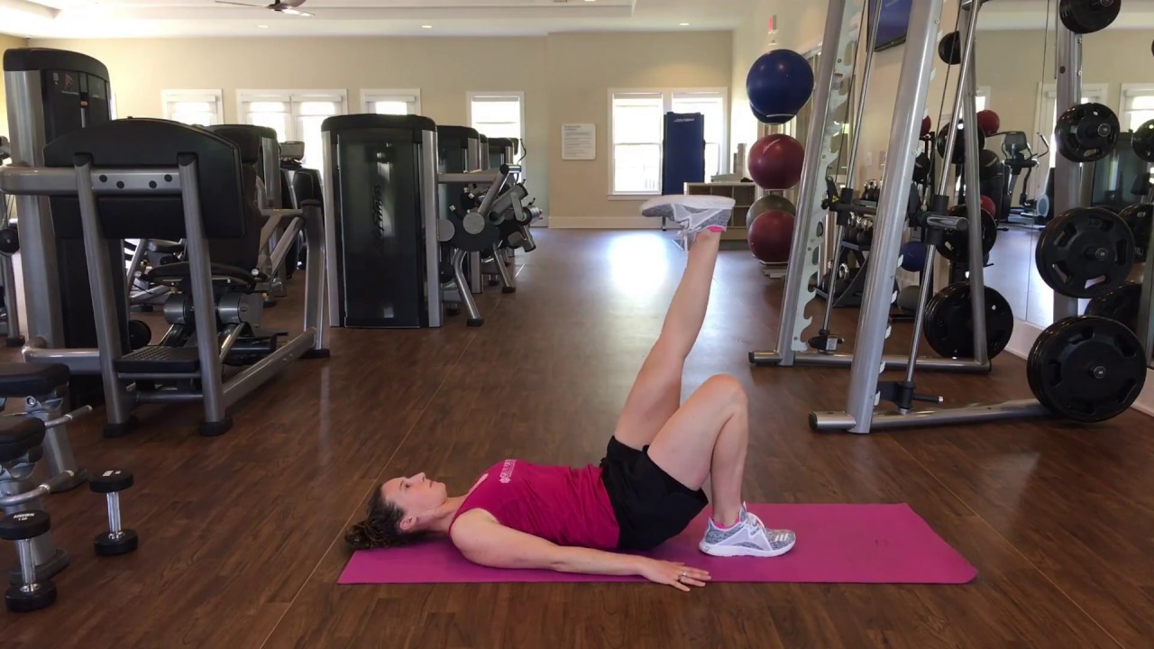 1-leg bridge lift - YouTube
