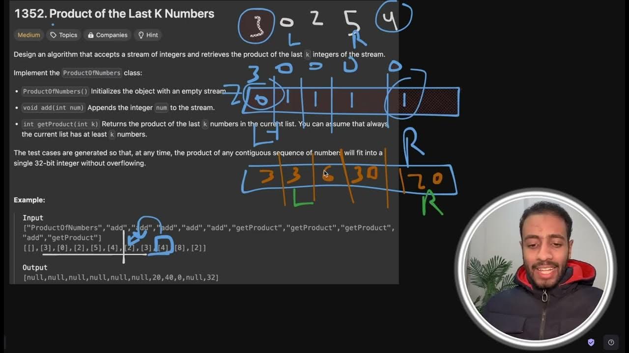 Day 236 | 1352. Product of the Last K Numbers | C++ بالعربي - YouTube