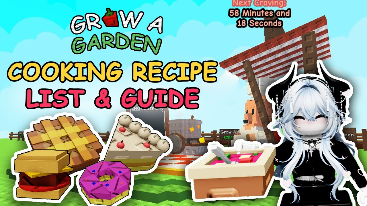 Grow A Garden Cooking Recipe List and Guide - YouTube
