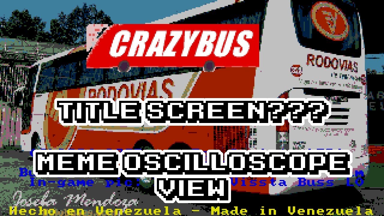 Crazybus (GEN/MD) - Title Theme? - In Meme Oscilloscope View! - YouTube