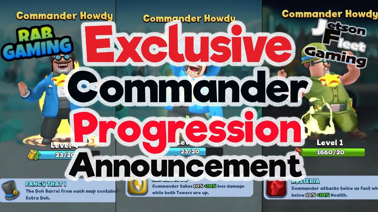 World War Doh Exclusive Commander Progression Announcement! With Rab ...