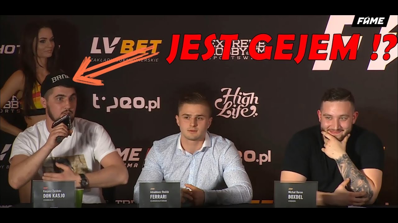 FAME MMA 4 - DON KASJO VS AMBRO (I Konferencja) - YouTube