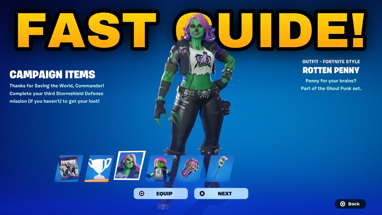 How To COMPLETE ALL ROTTEN PENNY GHOUL PUNK PACK QUESTS CHALLENGES in ...