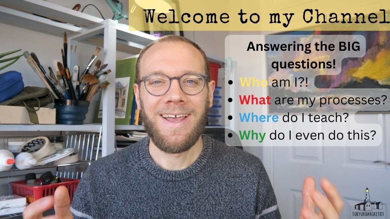 Welcome to my Channel - Toby Urban Sketch - YouTube