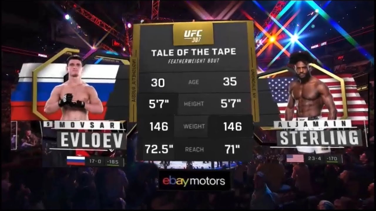🔴 UFC 307: Movsar Evloev vs Aljamain Sterling | Full Fight & Highlights ...