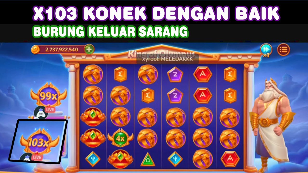 X103 || JACKPOT KAKEK ZEUS TERBAIK - KING OF OLYMPUS - YouTube