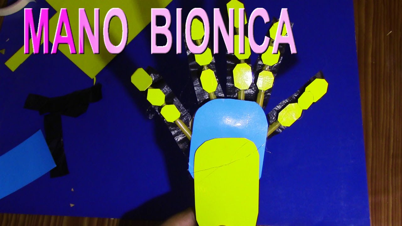 como hacer una mano bionica ,as make a bionic hand - YouTube