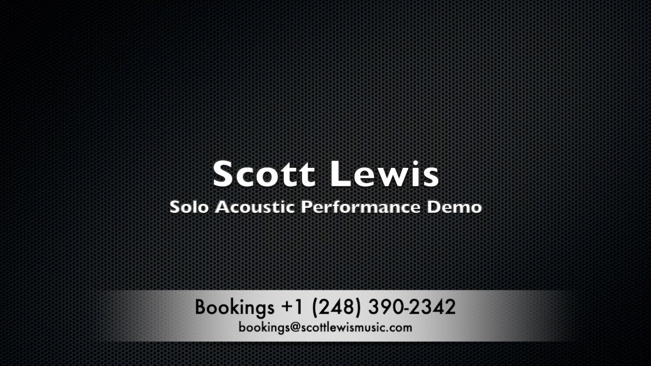 Scott Lewis Solo Demo - YouTube