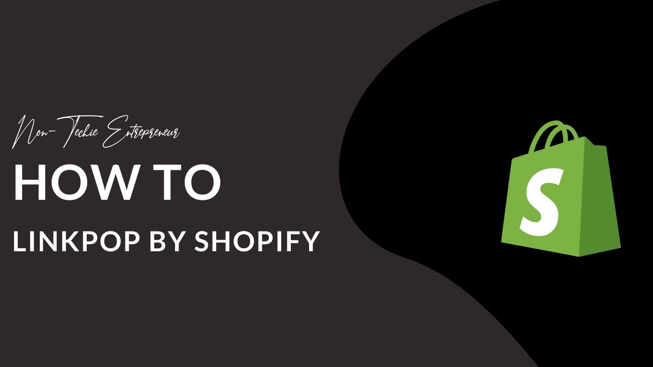 How to Use LinkPop by Shopify Shopify Tools 2022 - YouTube