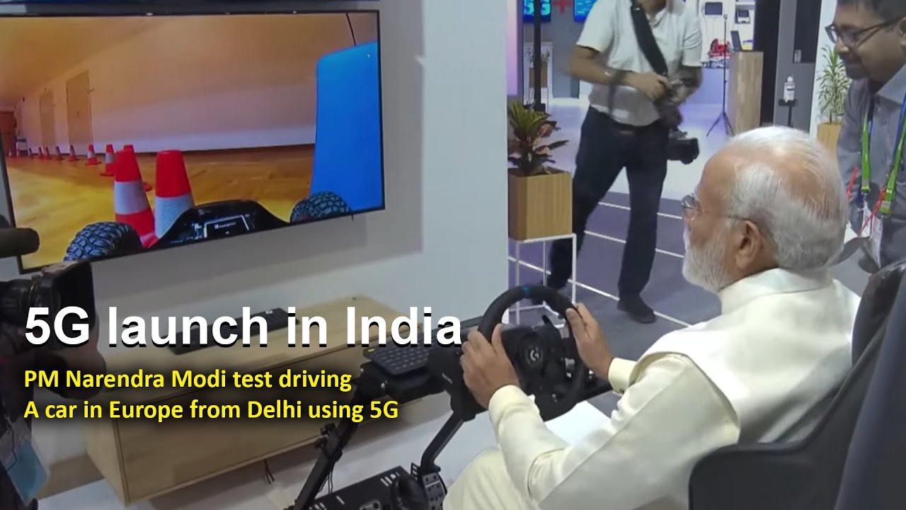 PM Narendra Modi Launches 5G, Drives 5G Operated Car In Sweden From ...