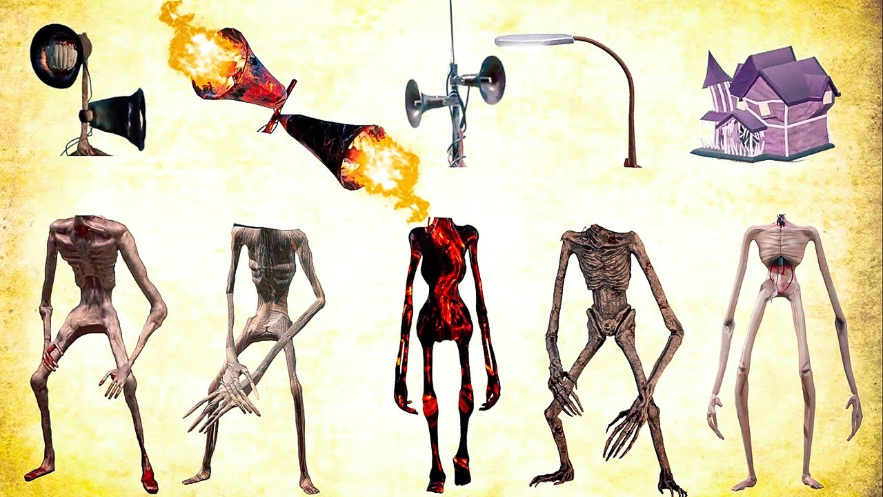 WRONG HEADS 5 SIREN HEAD,SIREN LIGHT HEAD,SIREN HEAD LAVA,SIREN HOUSE ...