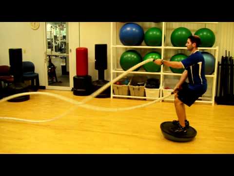 Rope Undulation Balance Exercise - YouTube