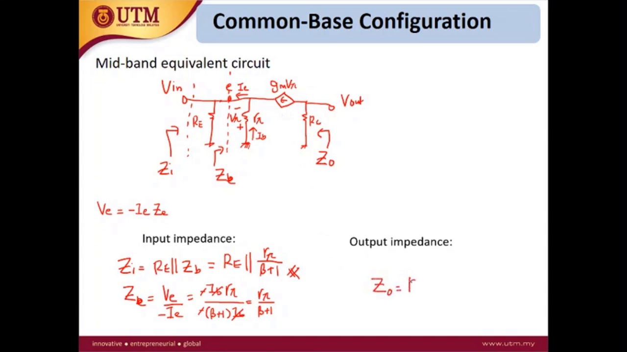 AC analysis Common Base Amplifier | Electronic Devices | YSAG - YouTube