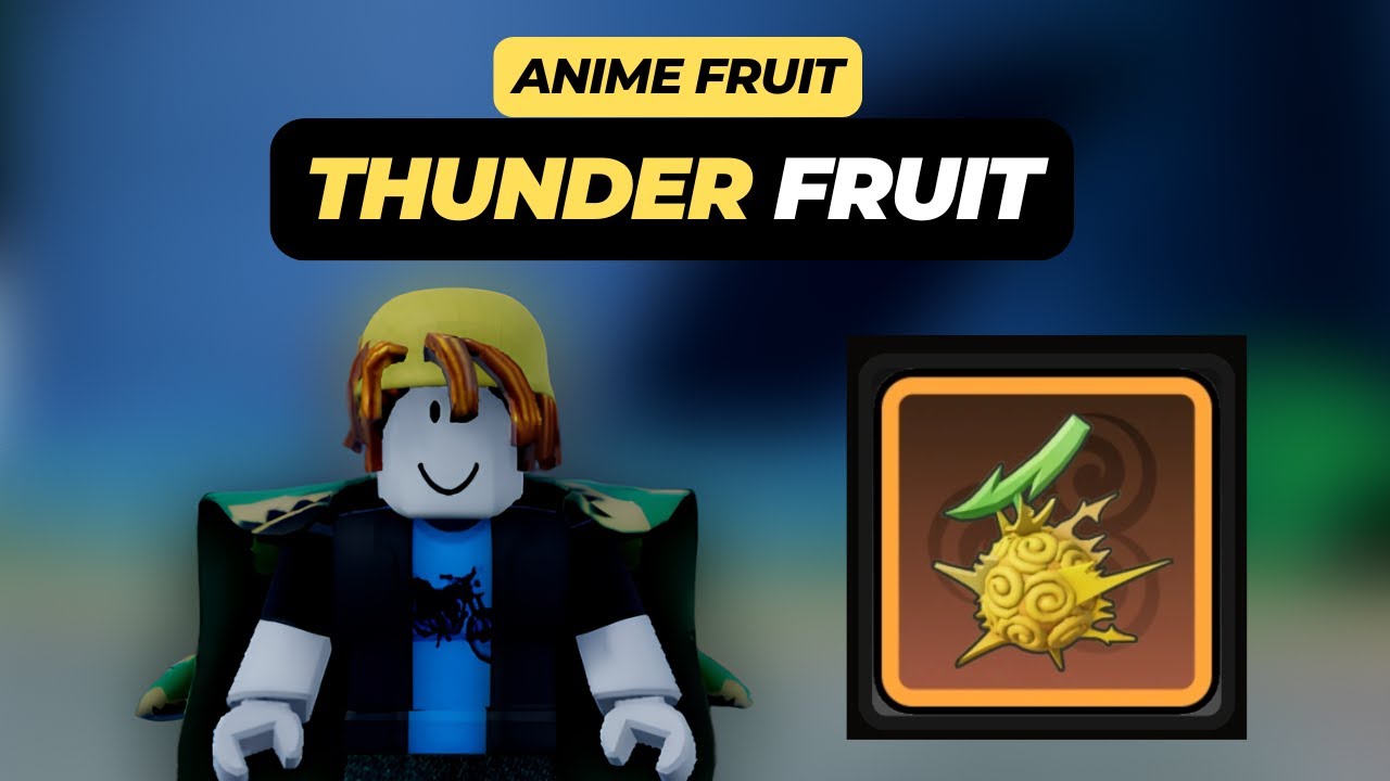 Thunder Fruit Showcase - Roblox Anime Fruit - YouTube