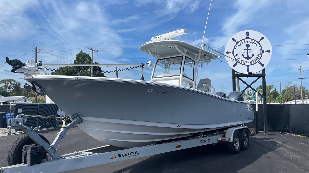 2020 Sportsman Open 282 w/ Twin Yamaha 300’s (620hrs), Ruskin Fl - YouTube