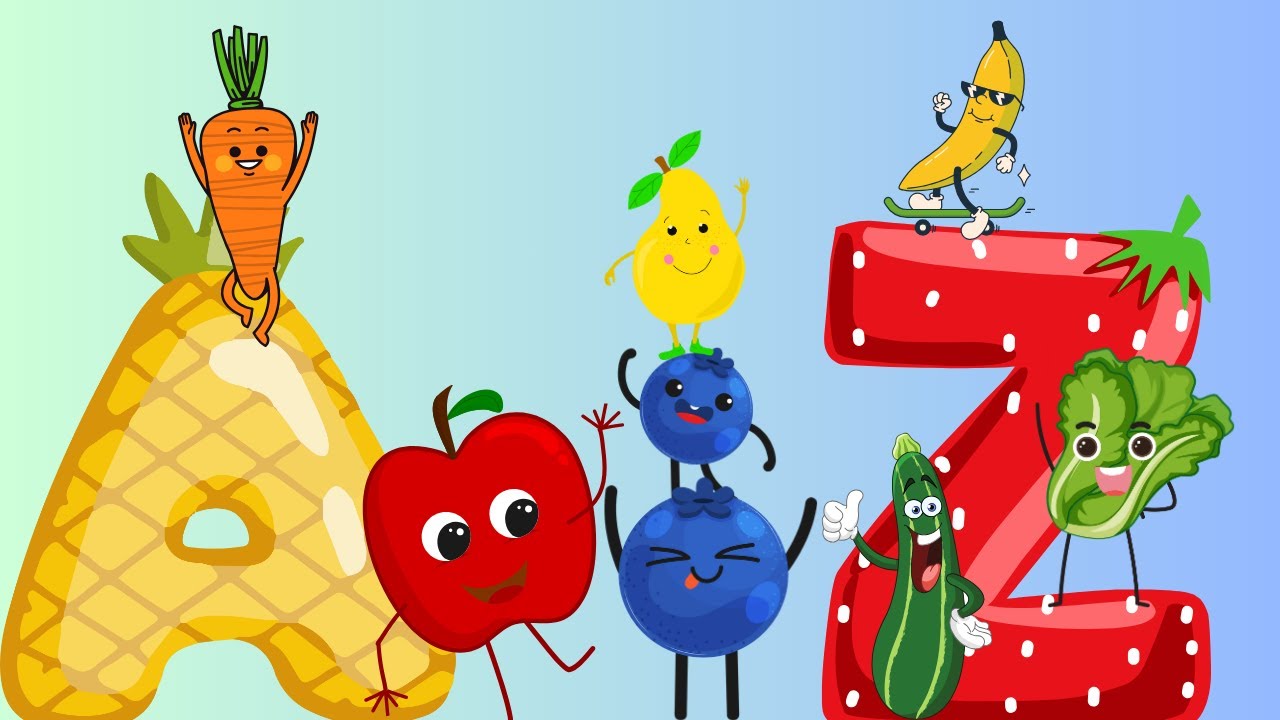 Alphabet Adventure: Fruits and Vegetables A-Z for Kids - YouTube