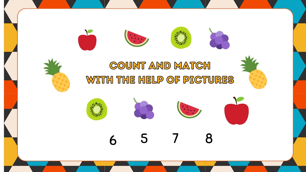 Counting numbers 1 - 10 | Count and Match | Learn Numbers | Easy ...