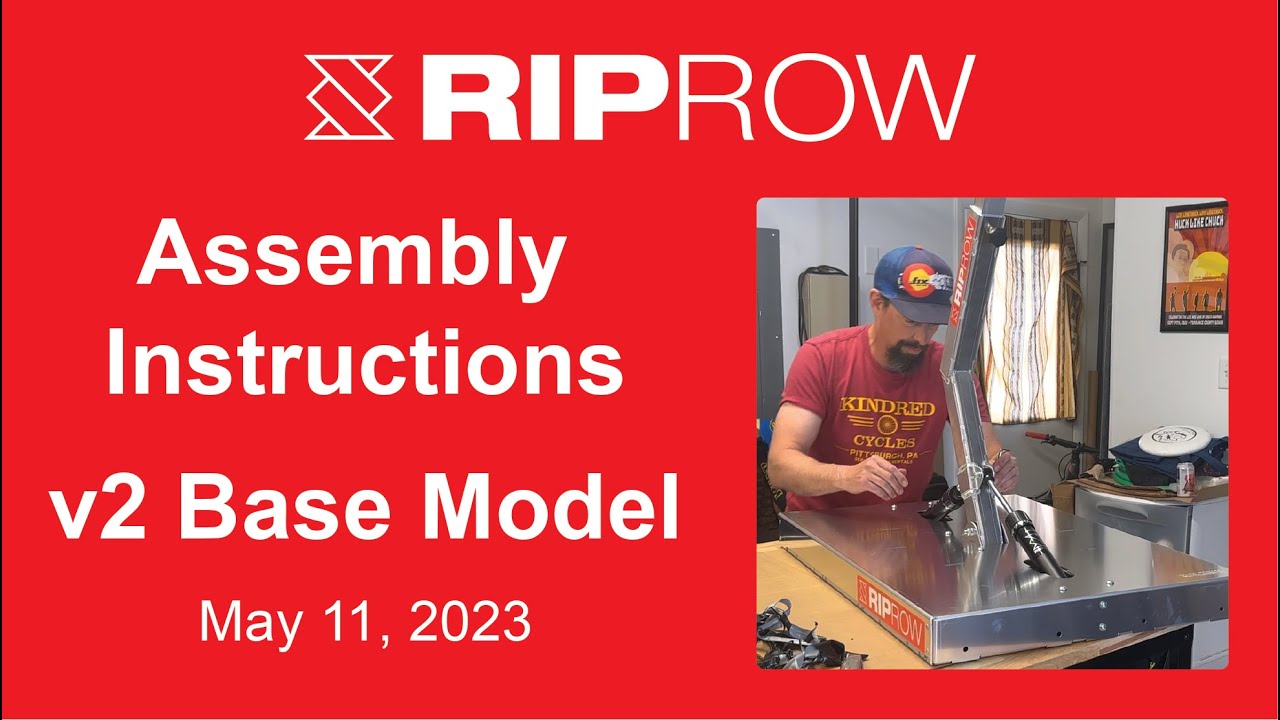 How to assemble a RipRow v2 base model - YouTube