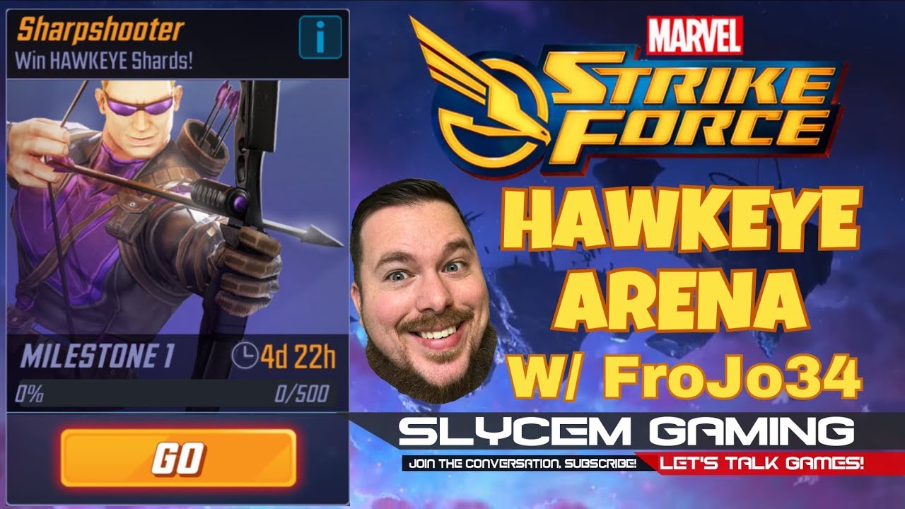 Hawkeye Arena W/FroJo34 | Marvel Strike Force - YouTube