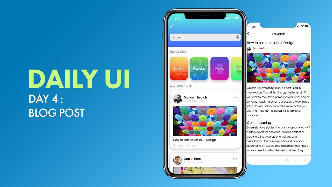 Daily UI : Day 4 blog post - YouTube