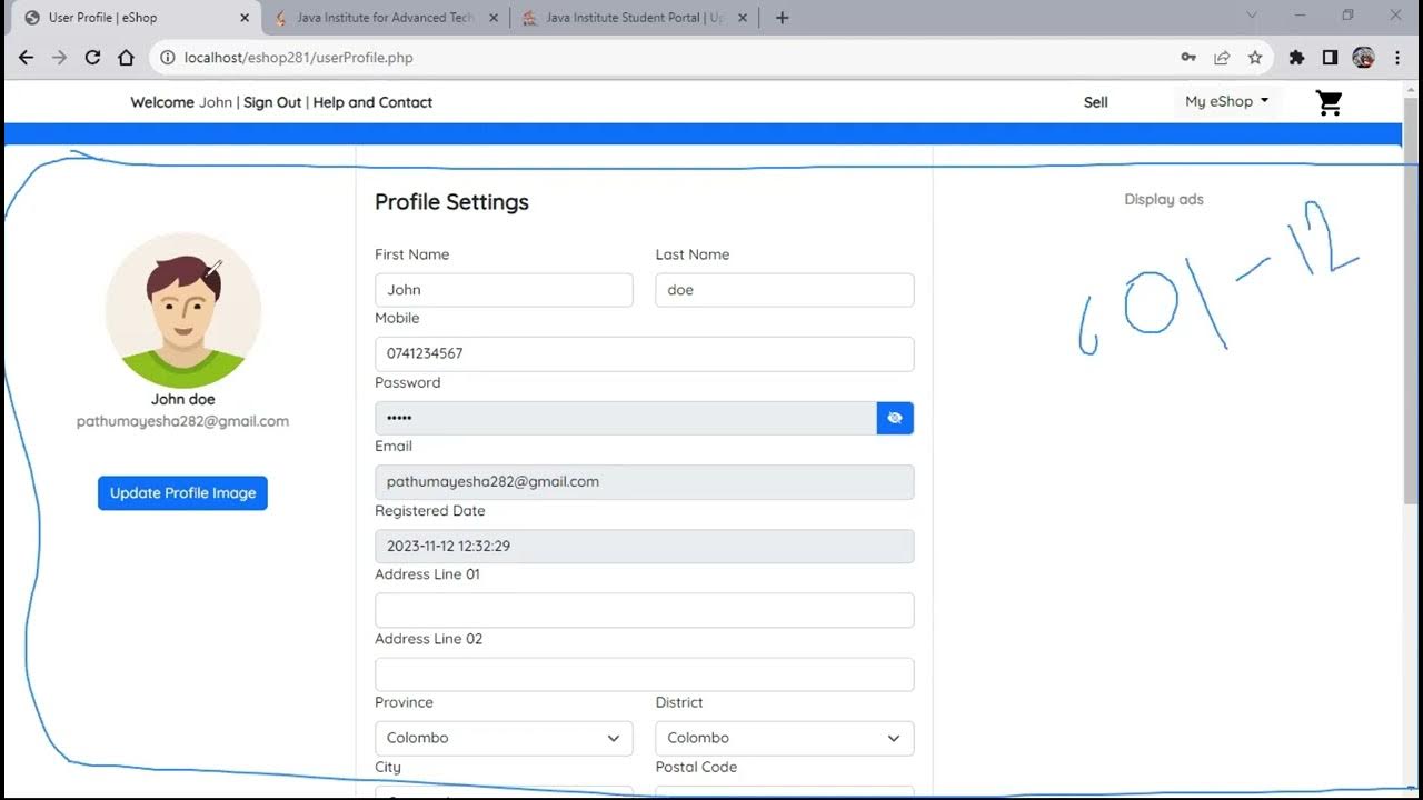 Design A Responsive User Profile Page Using Html Css Javascript And Bootstrap Youtube