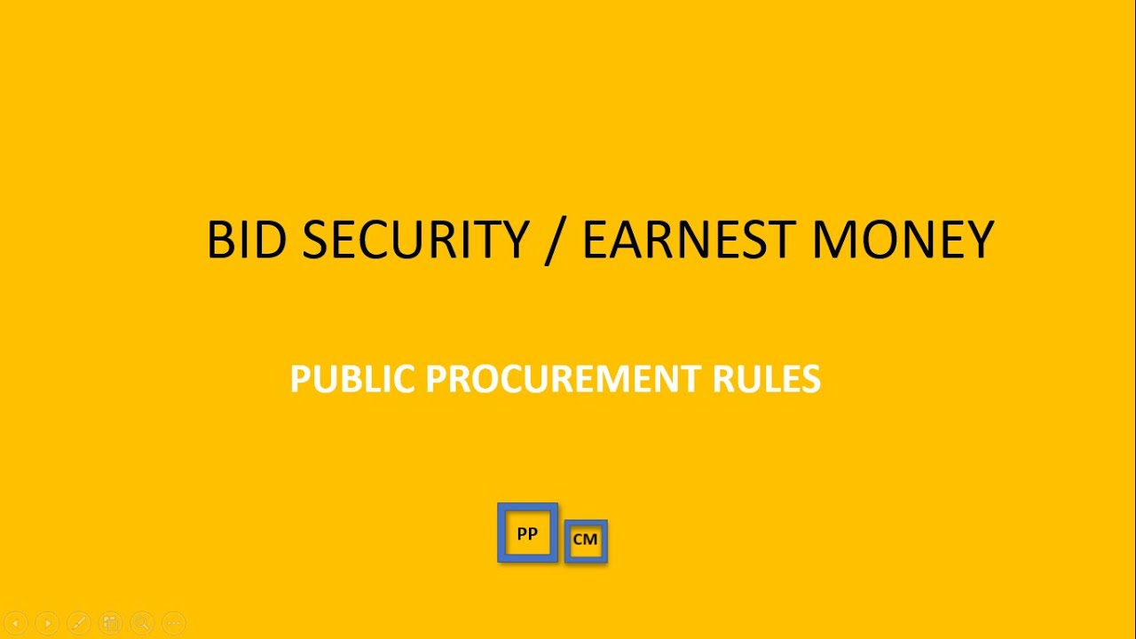 Bid Security - YouTube